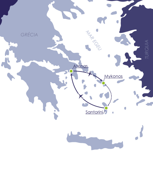 ATENAS, MYKONOS E SANTORINI – Queensberry Viagens